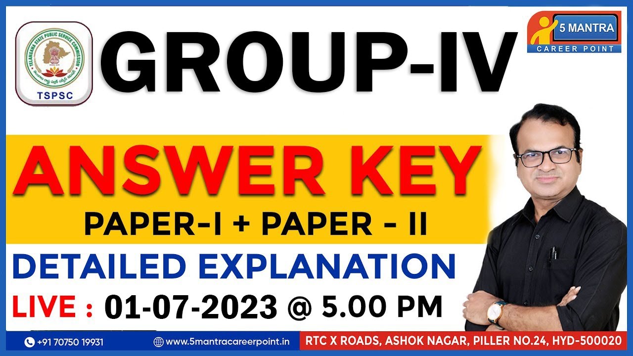 TSPSC GROUP 4 EXAM KEY ANSWER KEY EXPLANATION GROUP 4 2023 KEY tspsc-group-4-exam-key-answer-key-explanation-group-4-2023-key