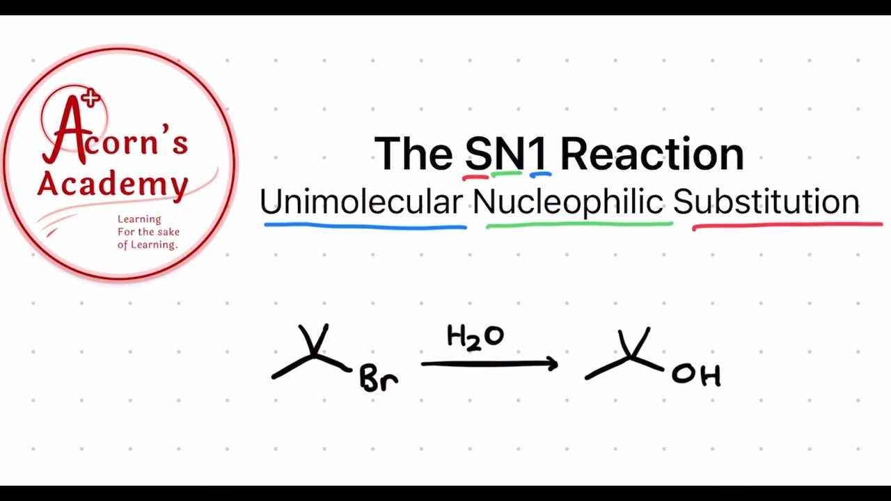 Acorn's Academy | SN1 Reaction - YouTube