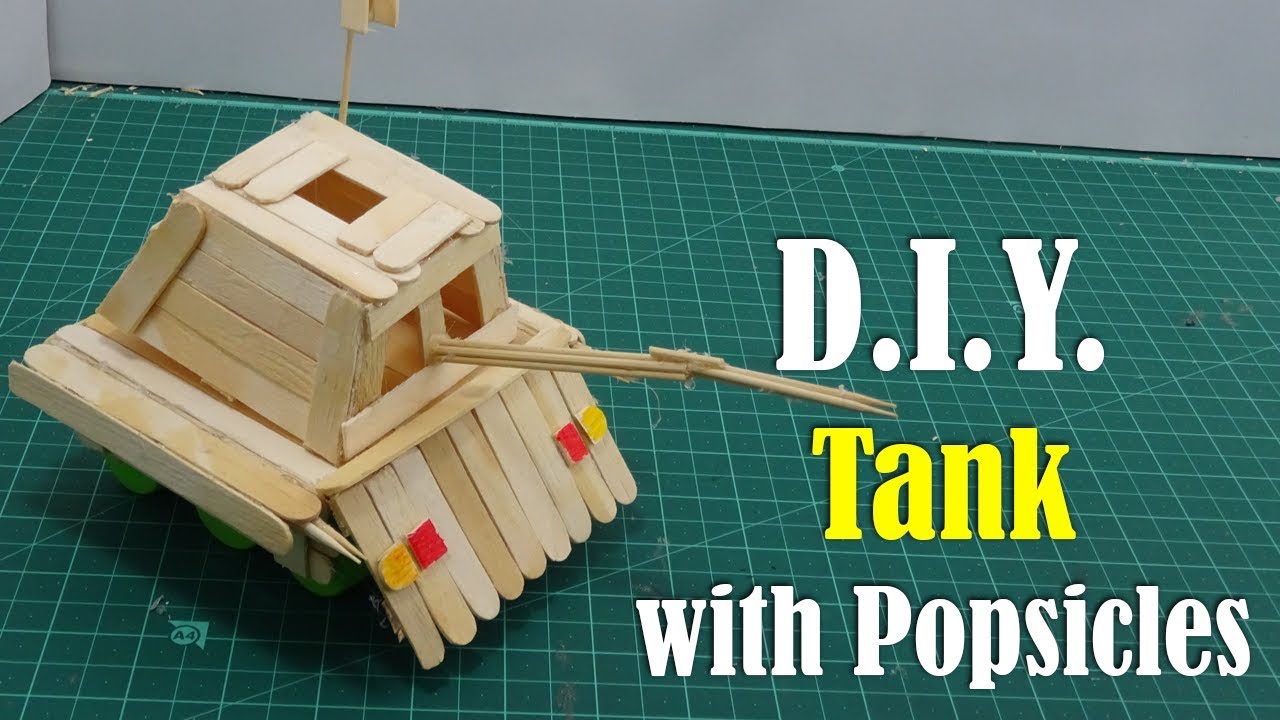 DIY: Tank with Popsicles - How to Make - YouTube