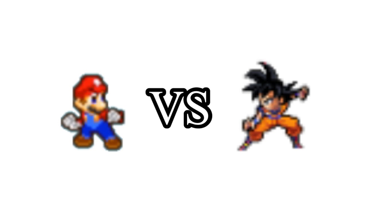 Goku vs Mario (Sprite Animation) - YouTube