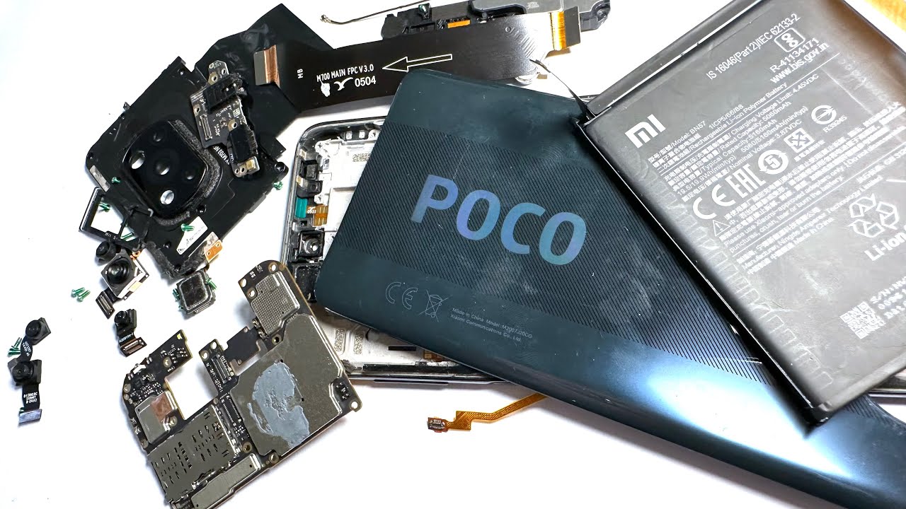 Xiaomi poco x3 Teardown - YouTube