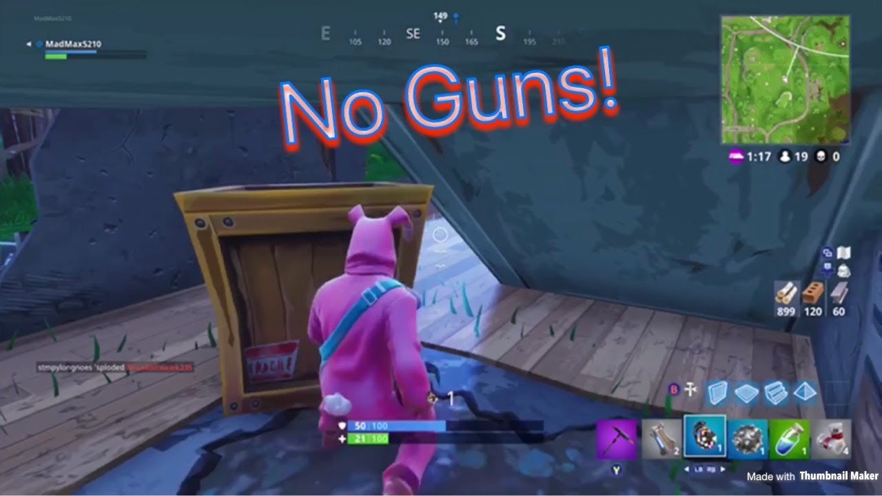 FORTNITE NO GUNS CHALLENGE!!! - YouTube