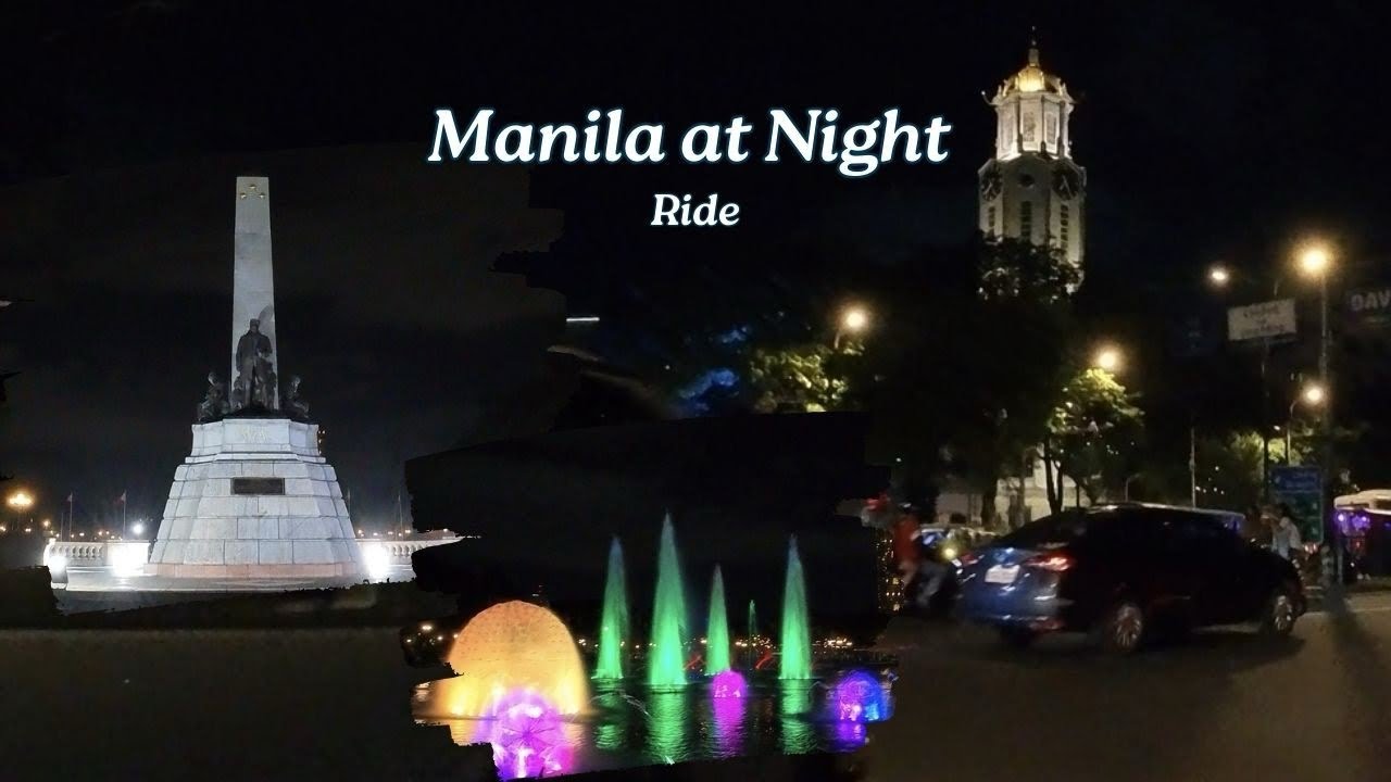 Manila at Night | Luneta Park | Malate | October 2024 - YouTube