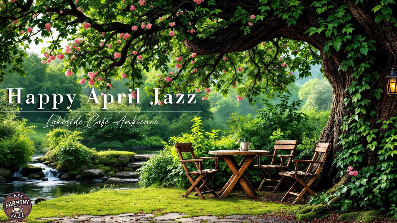 Happy April Jazz In Lakeside | Relaxing Spring Coffee Music And ...