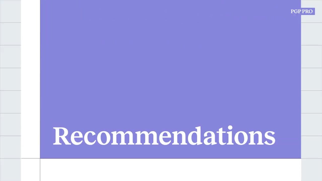 Recommendations | PGP PRO Application Tips - YouTube
