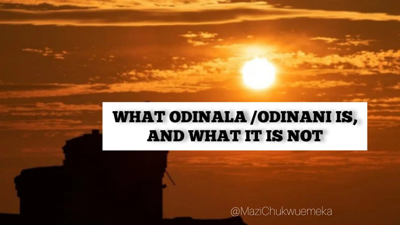 What Odinala Igbo Spirituality Is, And What It Is Not Pt 1 / Mazi ...