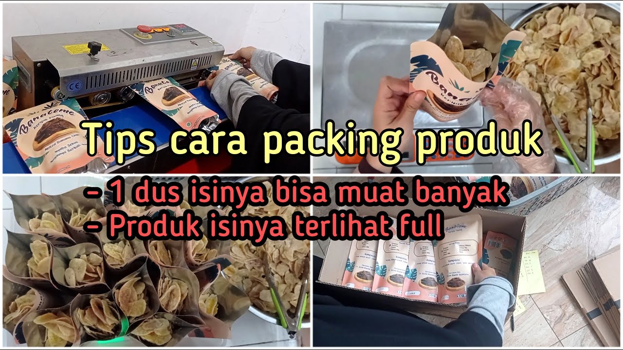 Tips Cara Packing Produk Keripik Pisang Coklat Lumer Standing Pouch