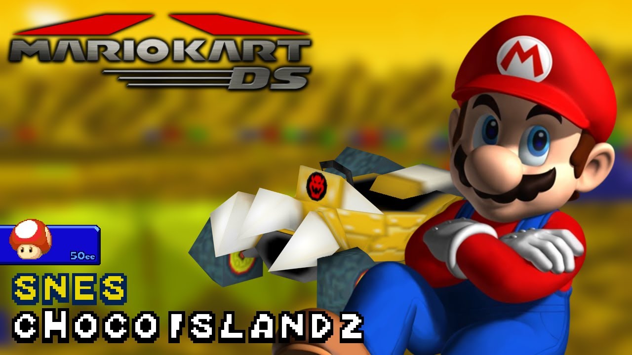 Mario Kart DS - 50cc - Mario - Tyrant - SNES Choco Island 2 | Ep. 701 ...