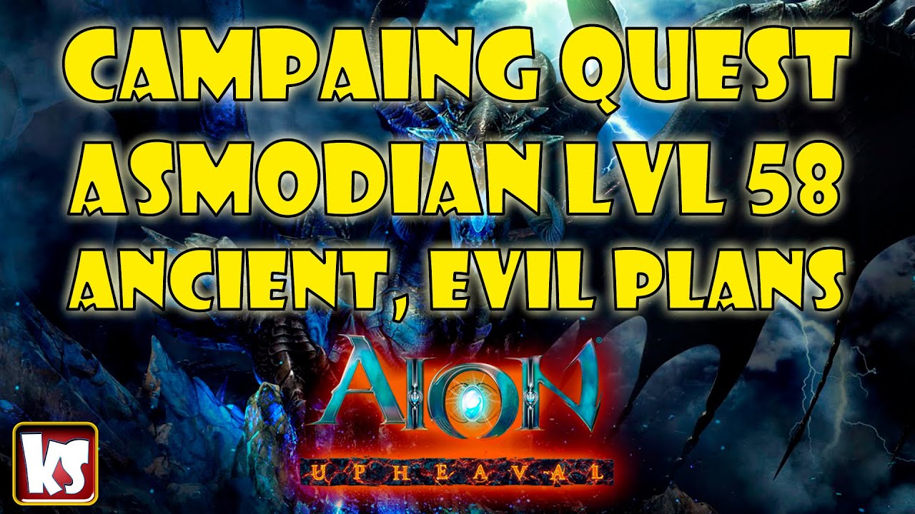 AION - ASMODIAN CAMPAIGN QUEST LVL 58 - ANCIENT, EVIL PLANS - YouTube