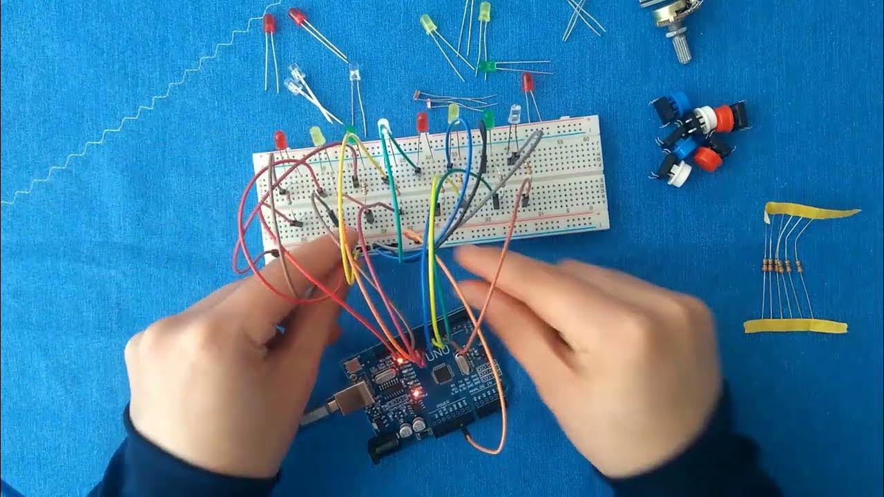 2.Örnek=TİNKERCAD ile ARDUİNO Yürüyen Işık (Kara Şimşek) Devresi Yapımı - YouTube