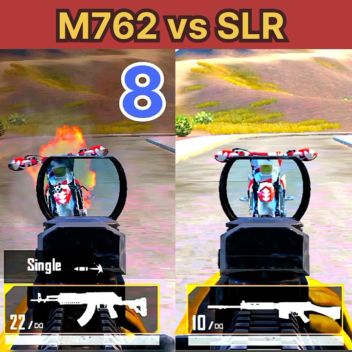M762 vs SLR gun Bike damage #shorts #bgmi #car (next challenge comment) - YouTube