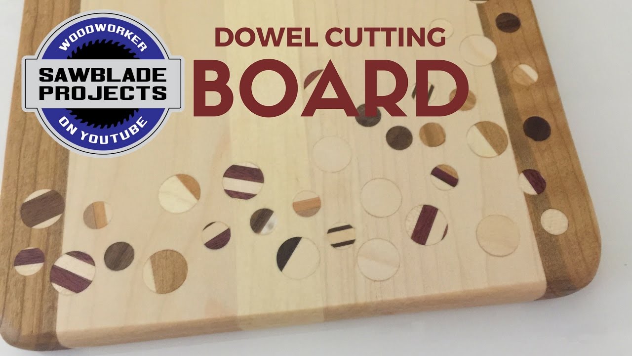 DOWEL CUTTING BOARD - Check out my cutting board with dowel inlays ...
