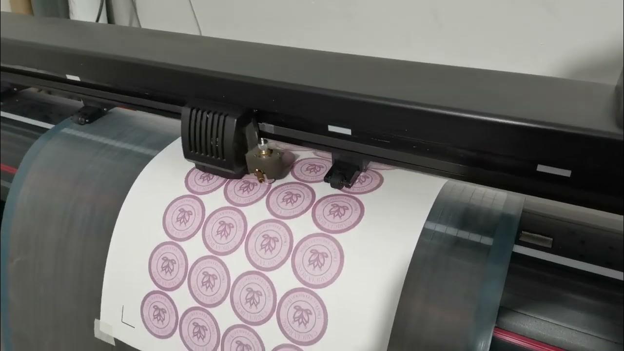 Corte de contornos plotter STM Robotics - YouTube
