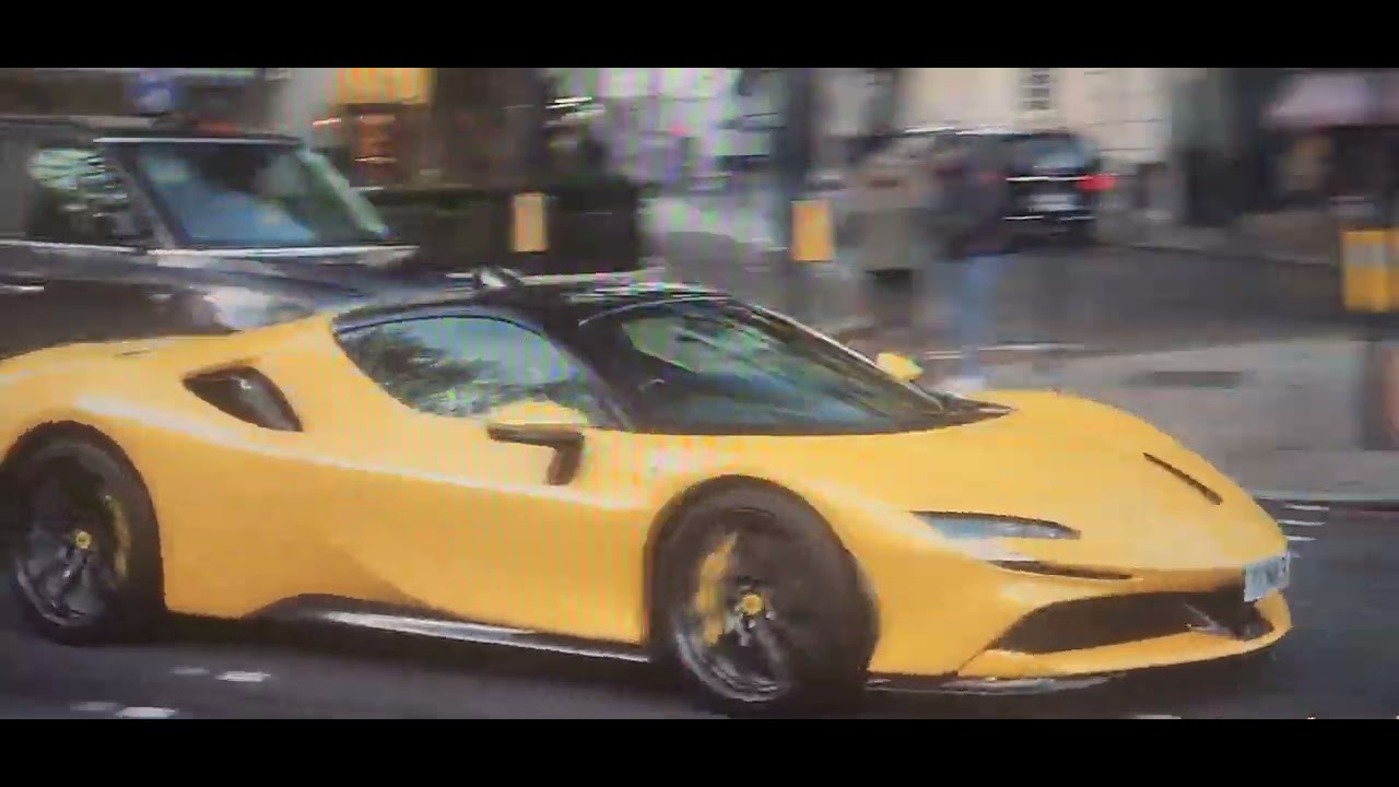 💰🔥🇬🇧🇮🇹YELLOW(MUSTARD COLOR) FERRARI SF90 ON THR STREETS OF LONDON, UK ...