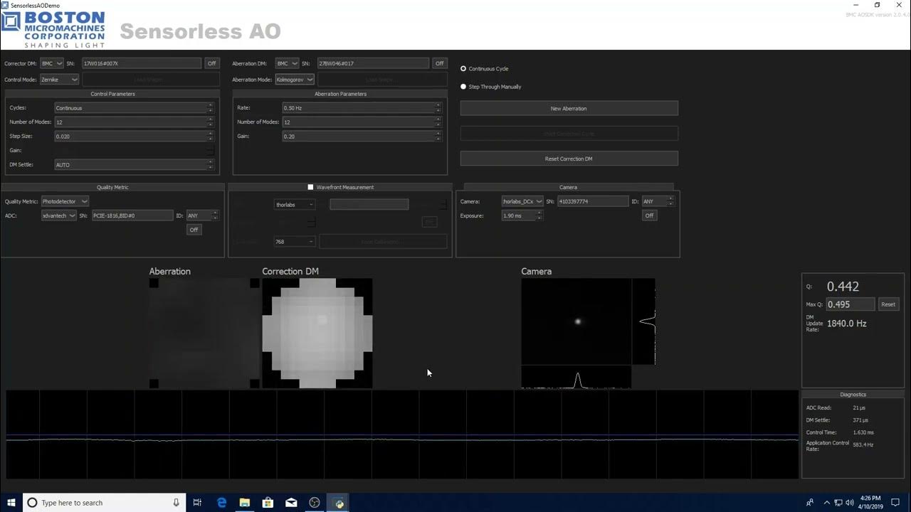 AOSDK Sensorless AO Demo - YouTube