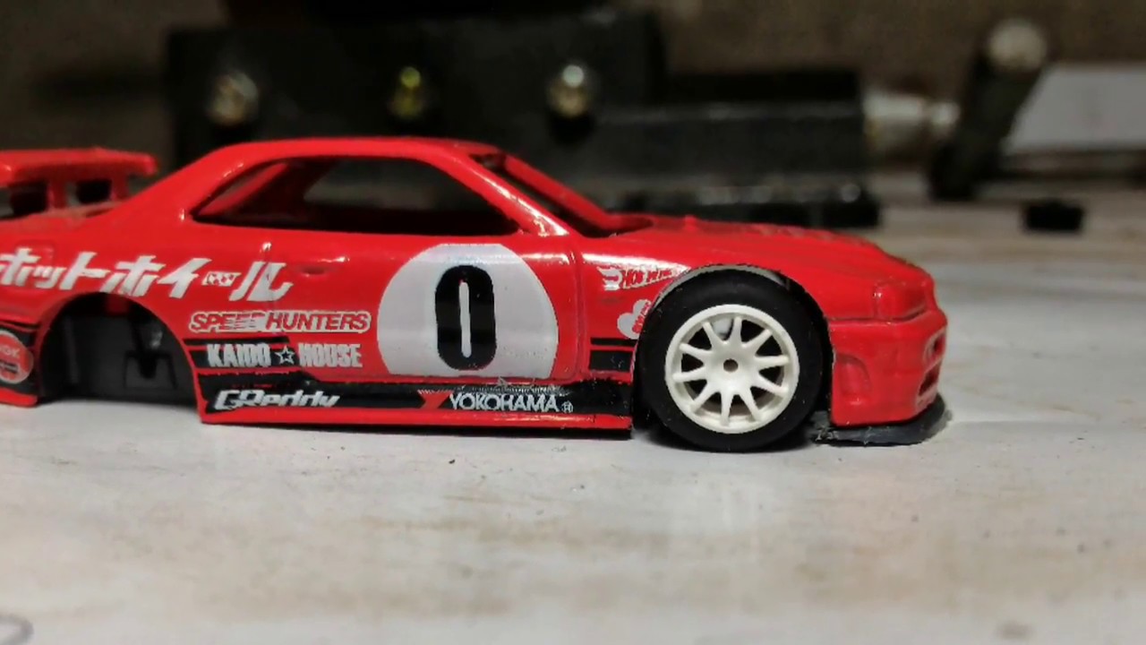 Hotwheels custom (process) concept skyline r34 monster garage wide body ...