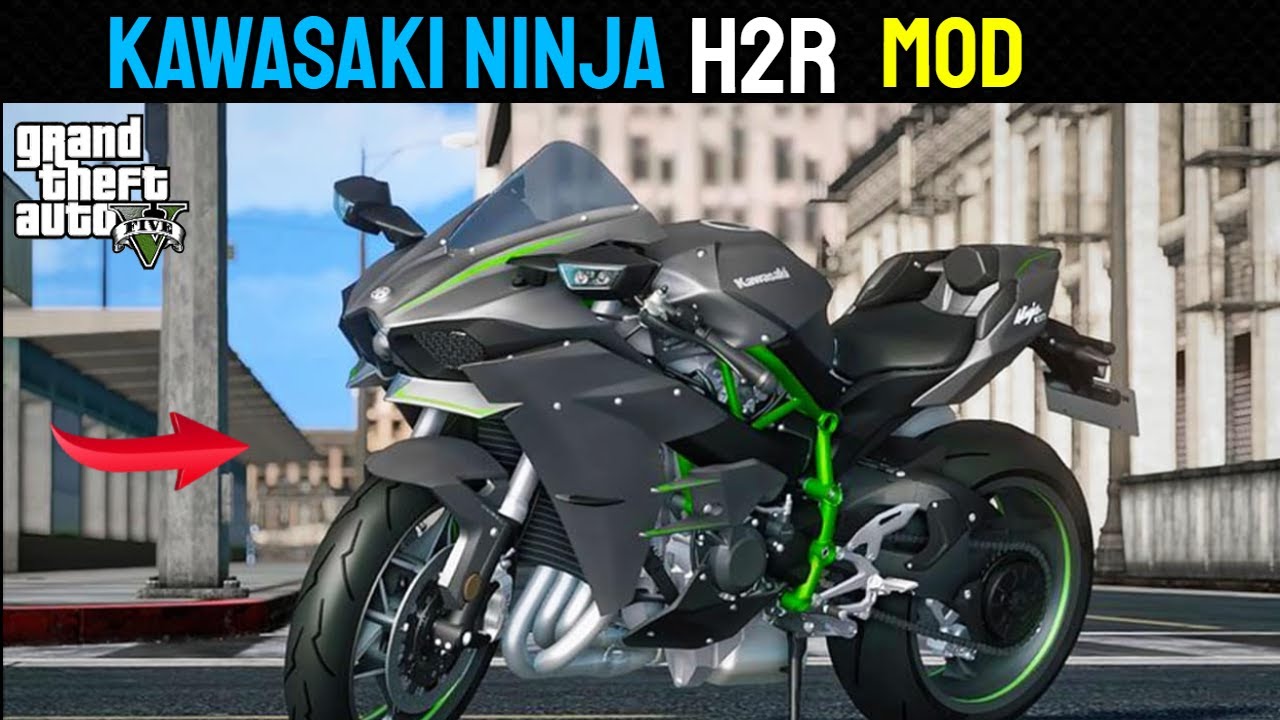 How to download and install Kawasaki Ninja H2/H2R mod in Gta v || 2 ...