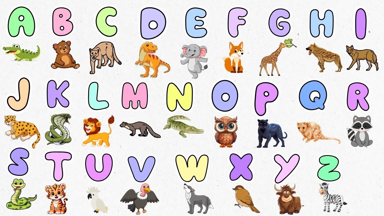 Learn the Alphabet with Forest Predators 🐾 A to Z Animal ABC Song for ...