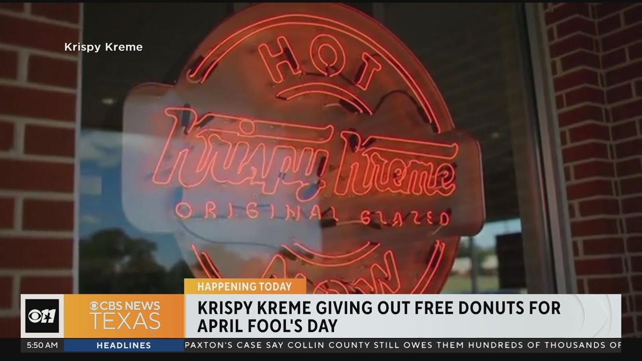 No April Fool's joke here! Krispy Kreme has specially priced donuts ...