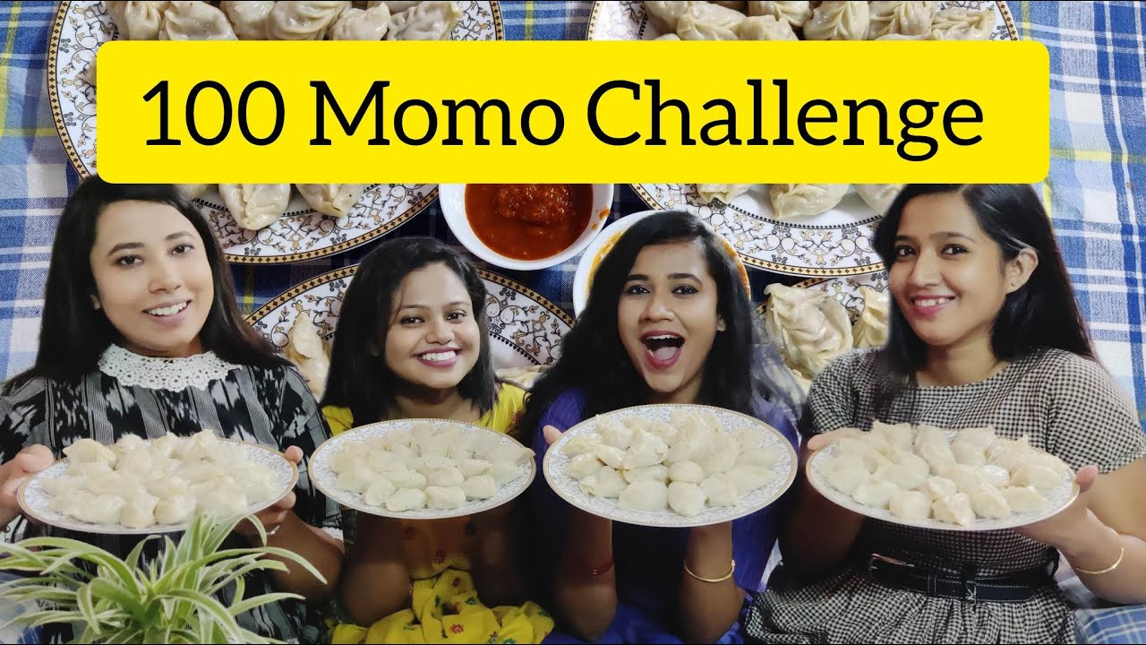 100 MOMO EATING CHALLENGE | 100 DUMPLINGS EATING CHALLENGE | FOOD ...