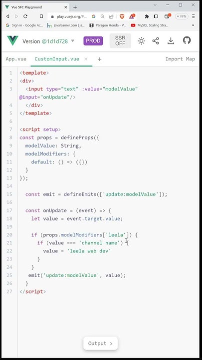 Create custom modifiers for v-model in #vue3 composition API - YouTube