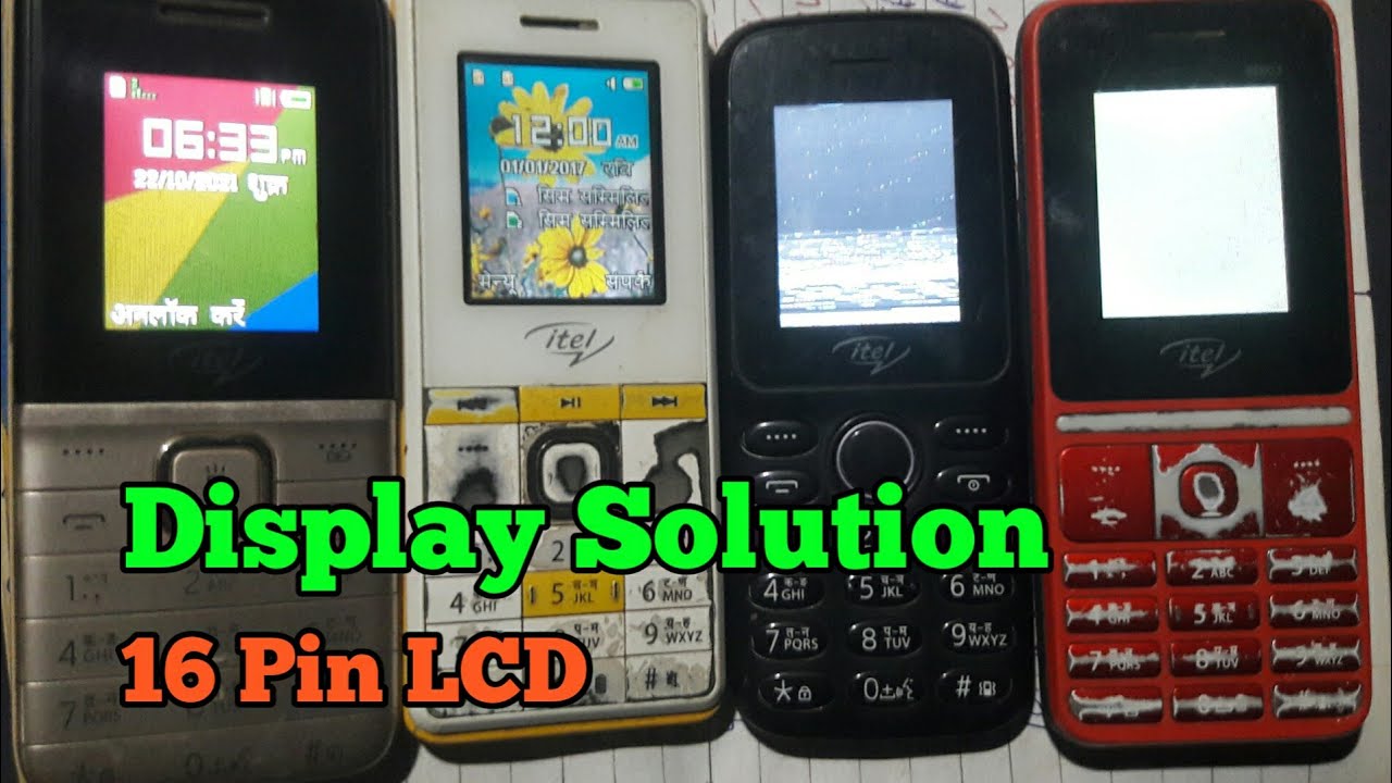 Itel keypad 16 pin white Display Solution||itel it2163,it5608,it2130 ...