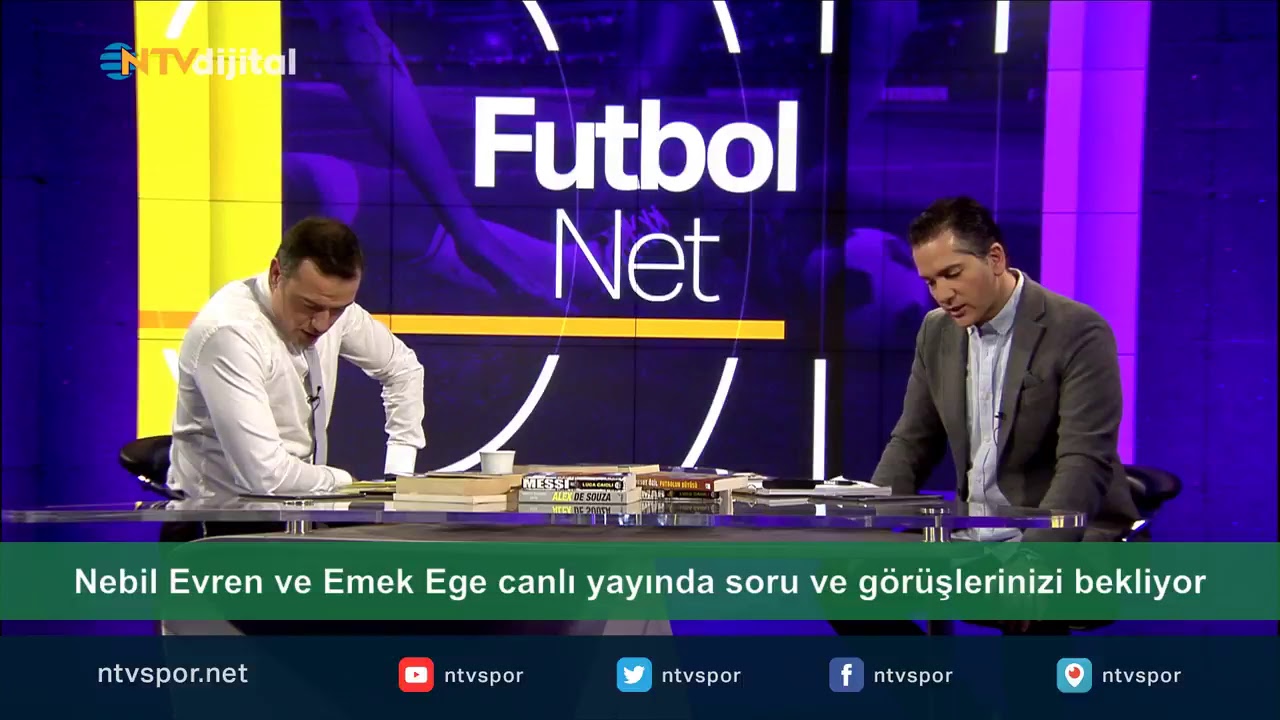 Nebil Evren ve Emek Ege Futbol Net canlı yayınında soru ve ...