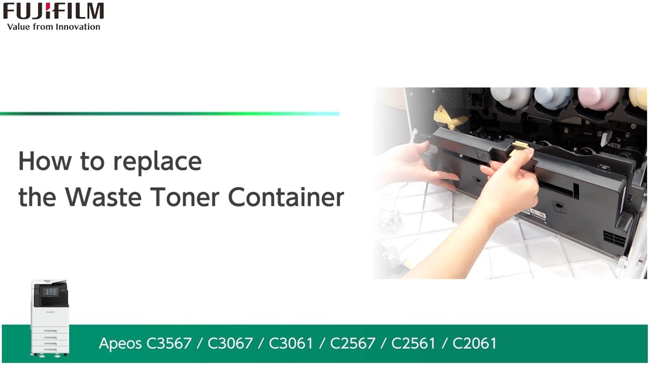 How to replace the Waste Toner Container - YouTube