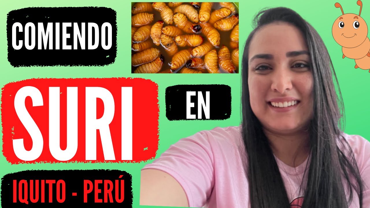 🐛 Comiendo GUSANO SURI en IQUITOS - PERÚ 🇵🇪 | ¡COMÍ UN SURI VIVO! - YouTube