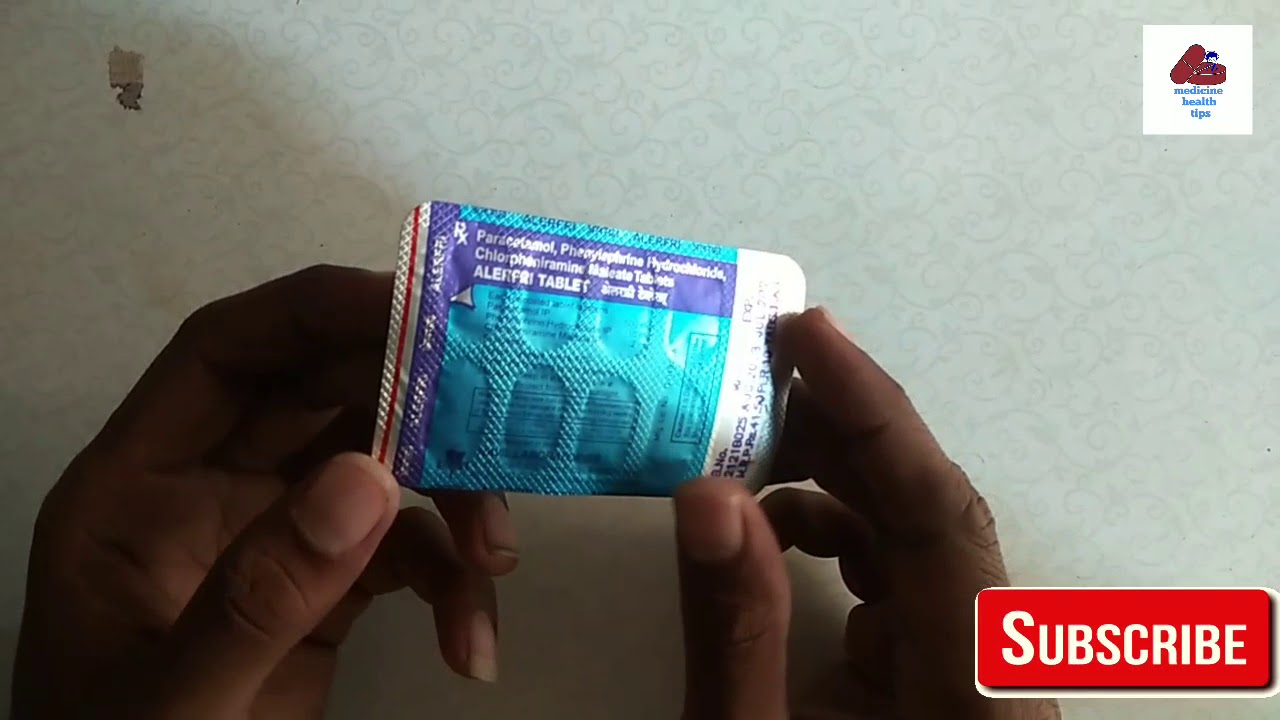 alerfri tablet - सर्दी, जुकाम एवं बुखार के लिए बहुत ही उपयोगी मेडीसिन ...