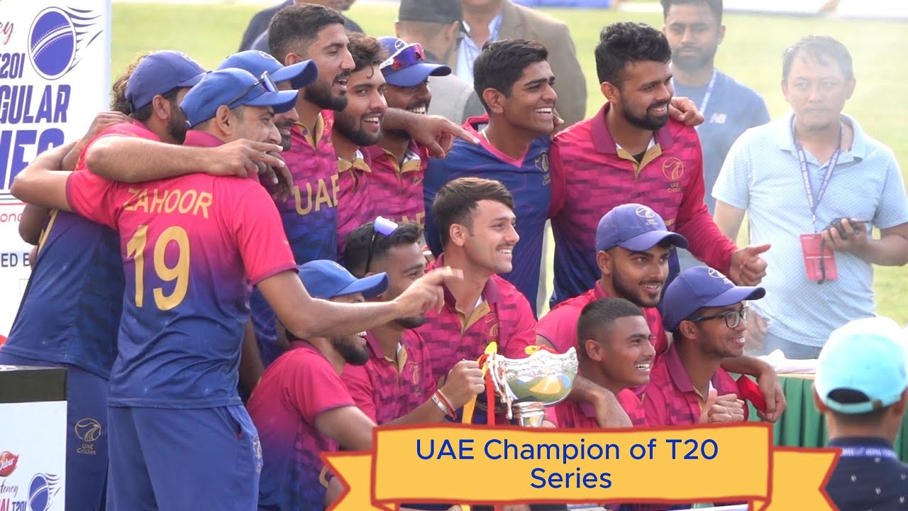 UAE Winning the Final of T20 Traingular Series in Tribhuvan University ...