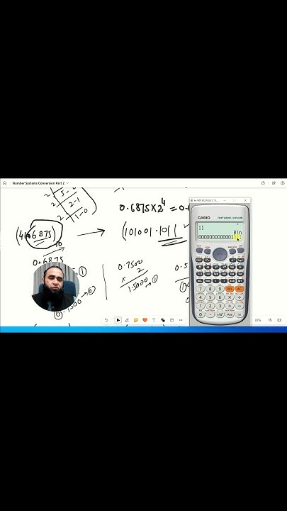 Conversion of Decimal Fractions into Binary Number using Calculator - YouTube
