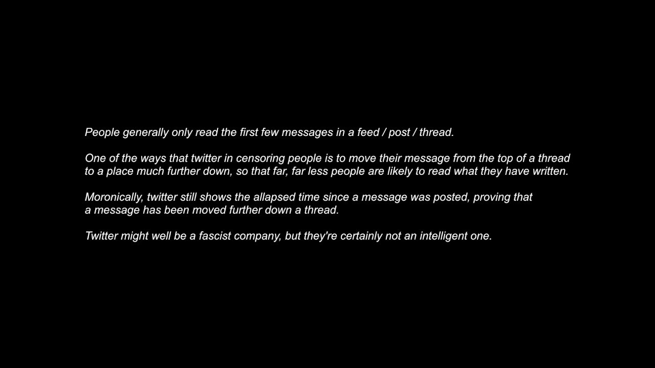 Twitter Censorship - one of the many ways they are doing it - shows ...