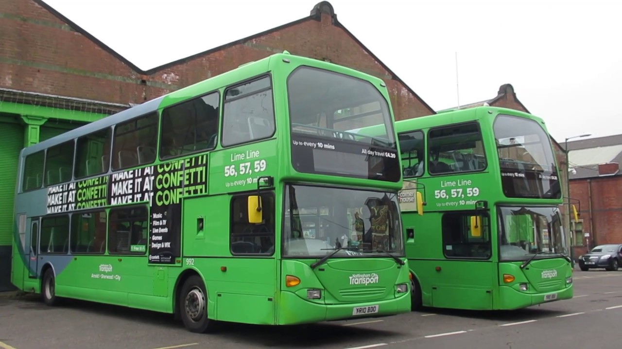 Nottingham Trent Bridge Depot Bus Movements - June 2020 - YouTube