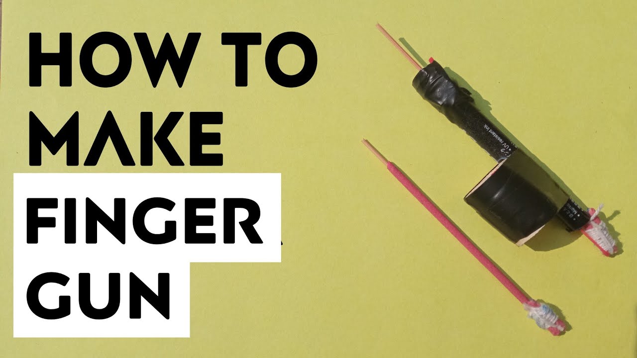 How To Make Mini Finger Gun | Finger Gun At Home | Mr Renovator - YouTube