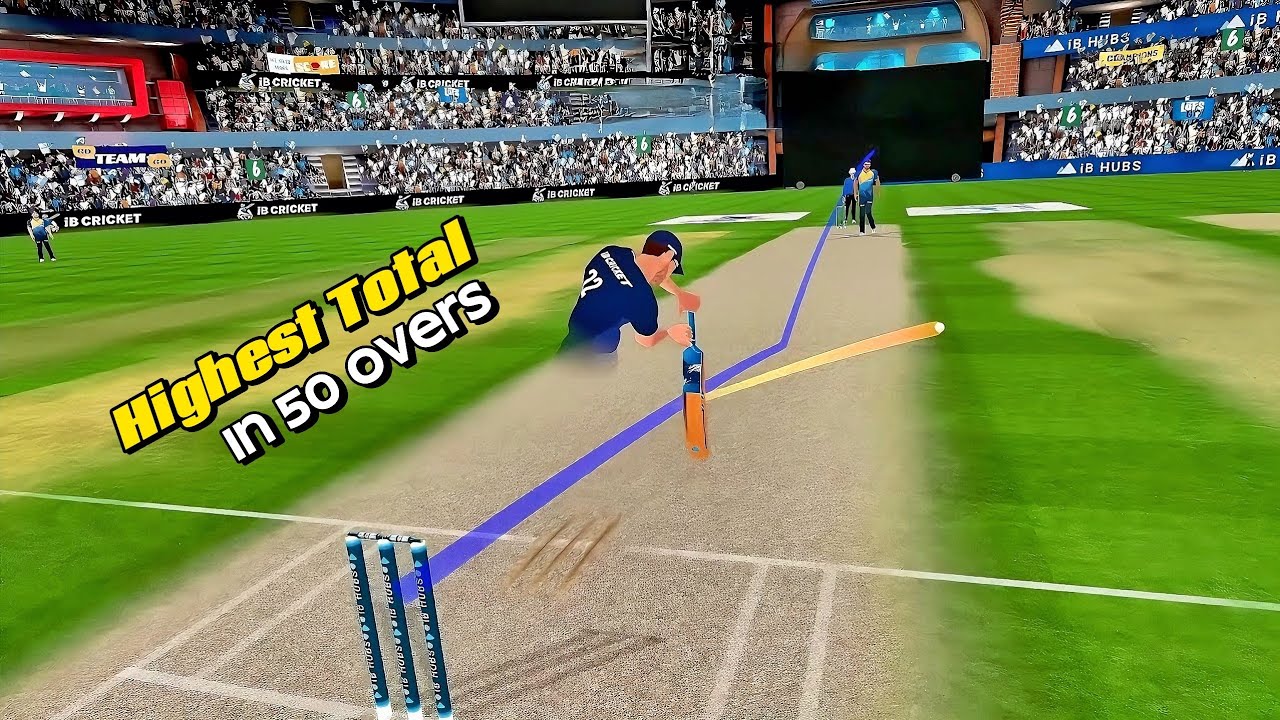 HIGHEST TOTAL IN 50 OVERS IN VR CRICKET | iB CRICKET GAMEPLAY VR GAMES ...