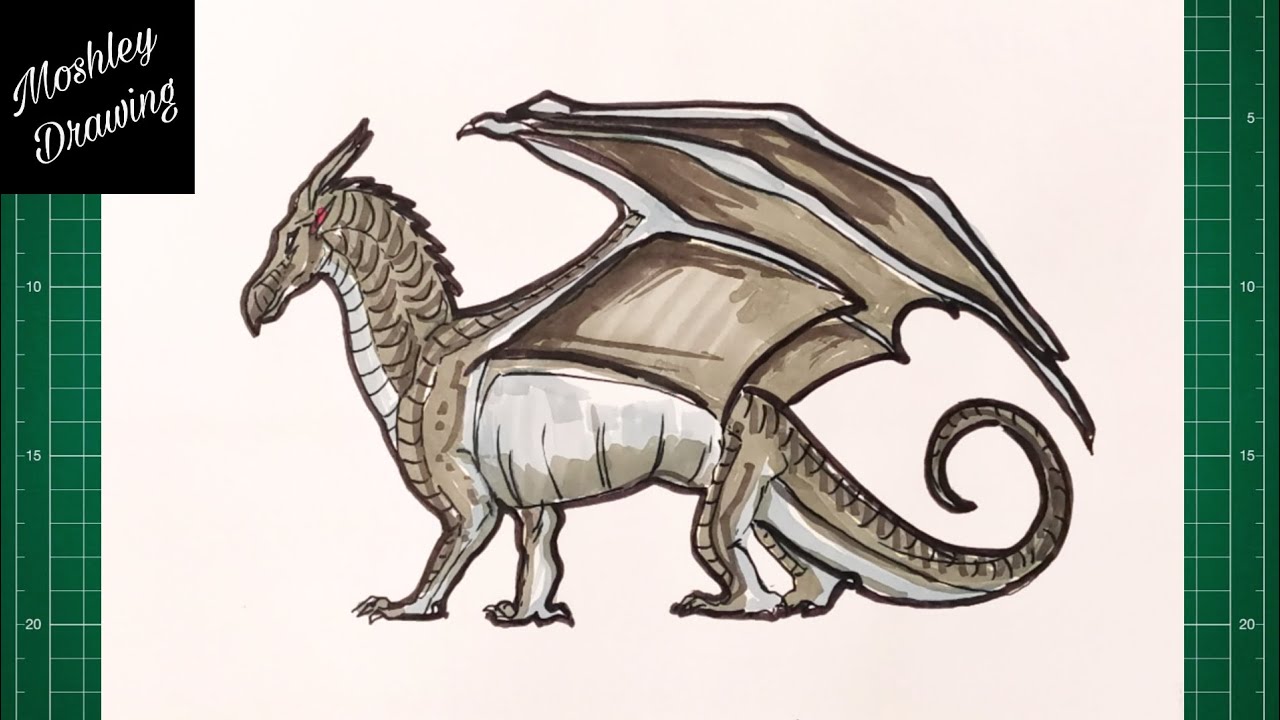 How to Draw Darkstalker - Wings of Fire - YouTube