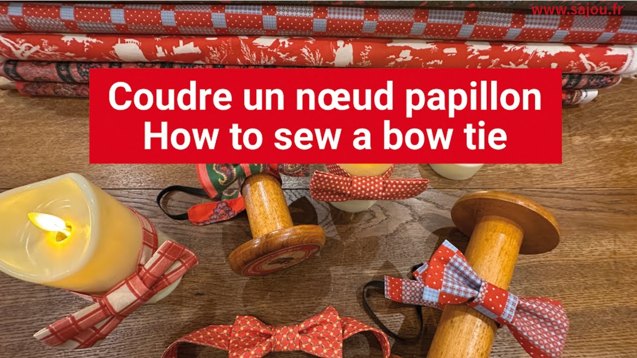 Tuto couture : coudre un noeud papillon - Sewing tutorial: make a bow ...