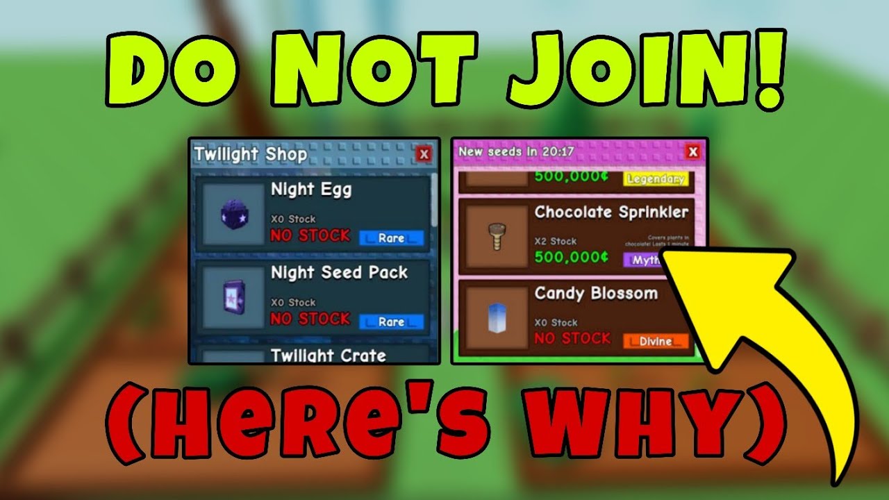 DO NOT JOIN OLD SERVERS In Roblox Grow A Garden! (This Is Why) - YouTube