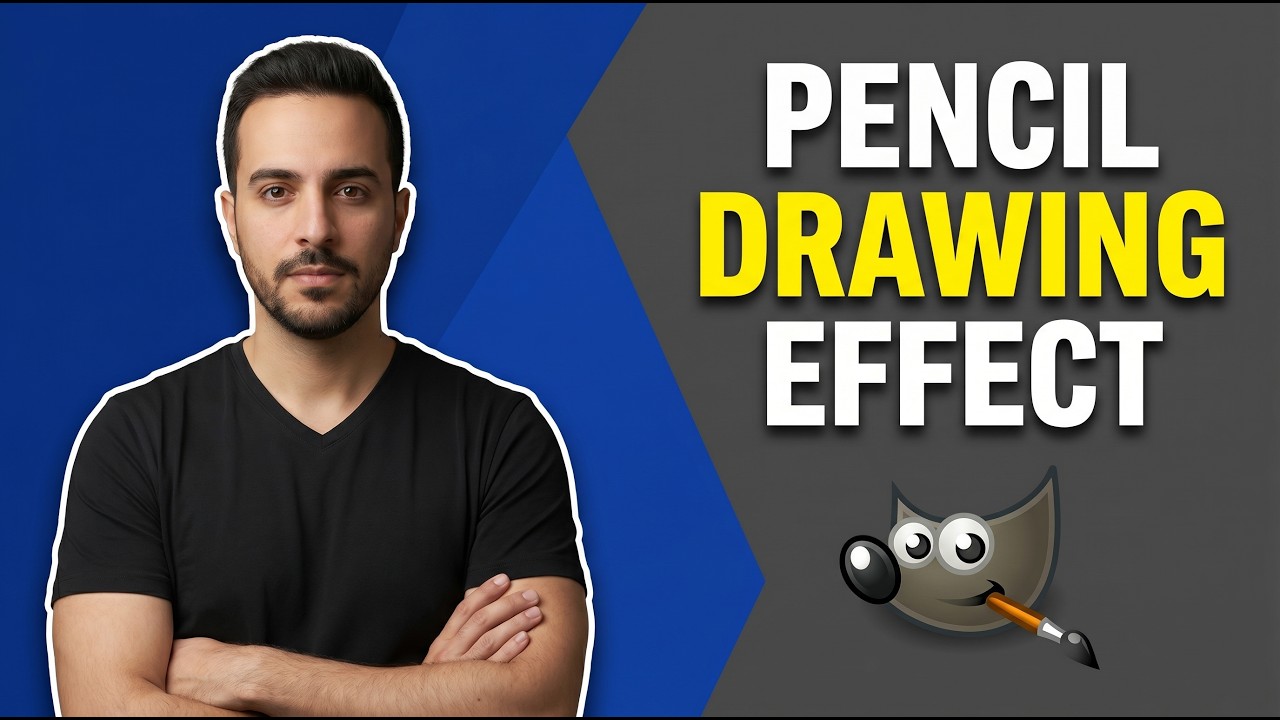 How To Pencil Drawing Effect In GIMP (Easy Guide) - YouTube