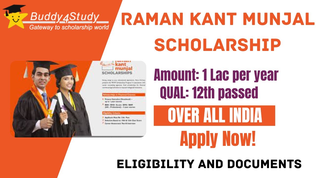 Raman Kant Scholarship | Raman Kant Scholarship For 12th Passed ...