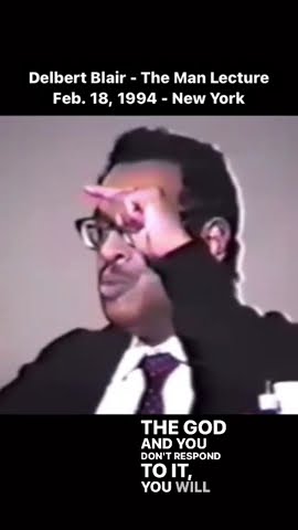 Dr. Delbert Blair - The Man Lecture - Dr Delbert Blair - YouTube