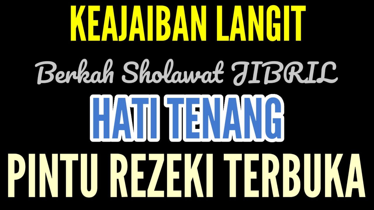 Sholawat Nabi Menyejukkan Hati Menenangkan Fikiran|| sholawat nabi ...