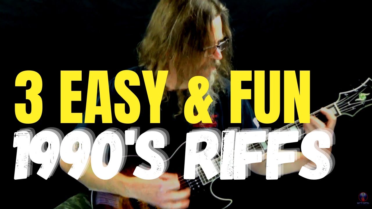 Three Fun & Easy Guitar Riffs From The 1990s - YouTube