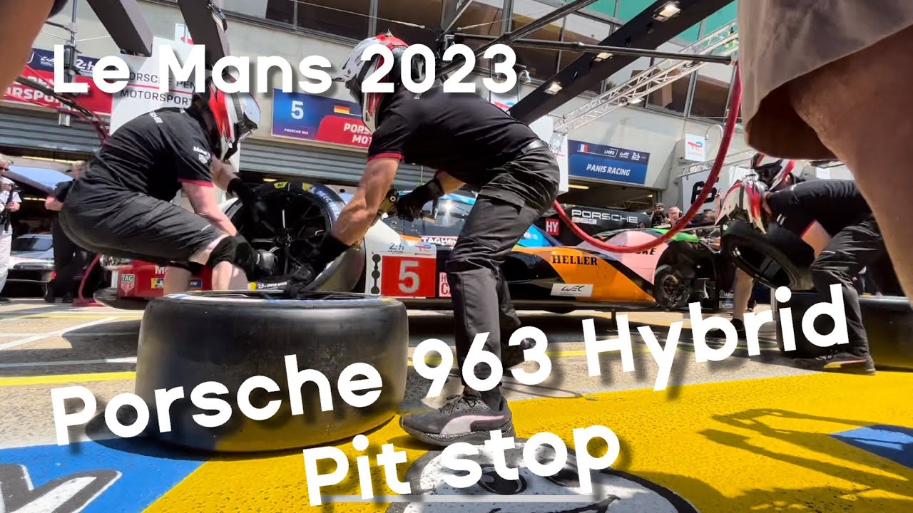 Porsche 963 Hybrid, Le Mans 2023 pitstop, Porsche Penske Motorsport ...