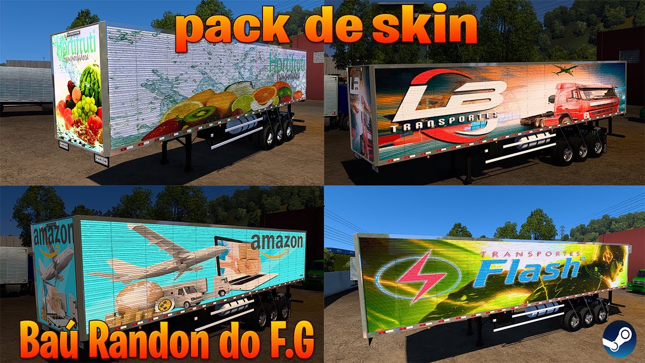 Mod Ets2 1.49 - PACK DE 4 SKIN PARA BAÚ RANDON DO F.G - YouTube