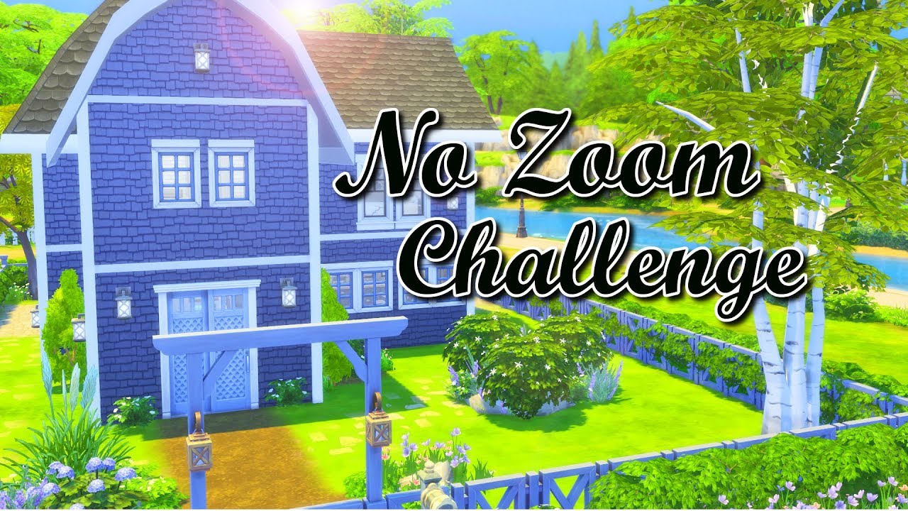 No Zoom Challenge | The Sims 4 - YouTube