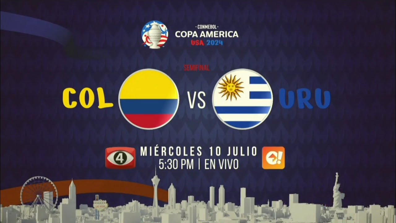 Canal 4 TCS El Salvador | Copa América 2024 - Colombia vs Uruguay ...