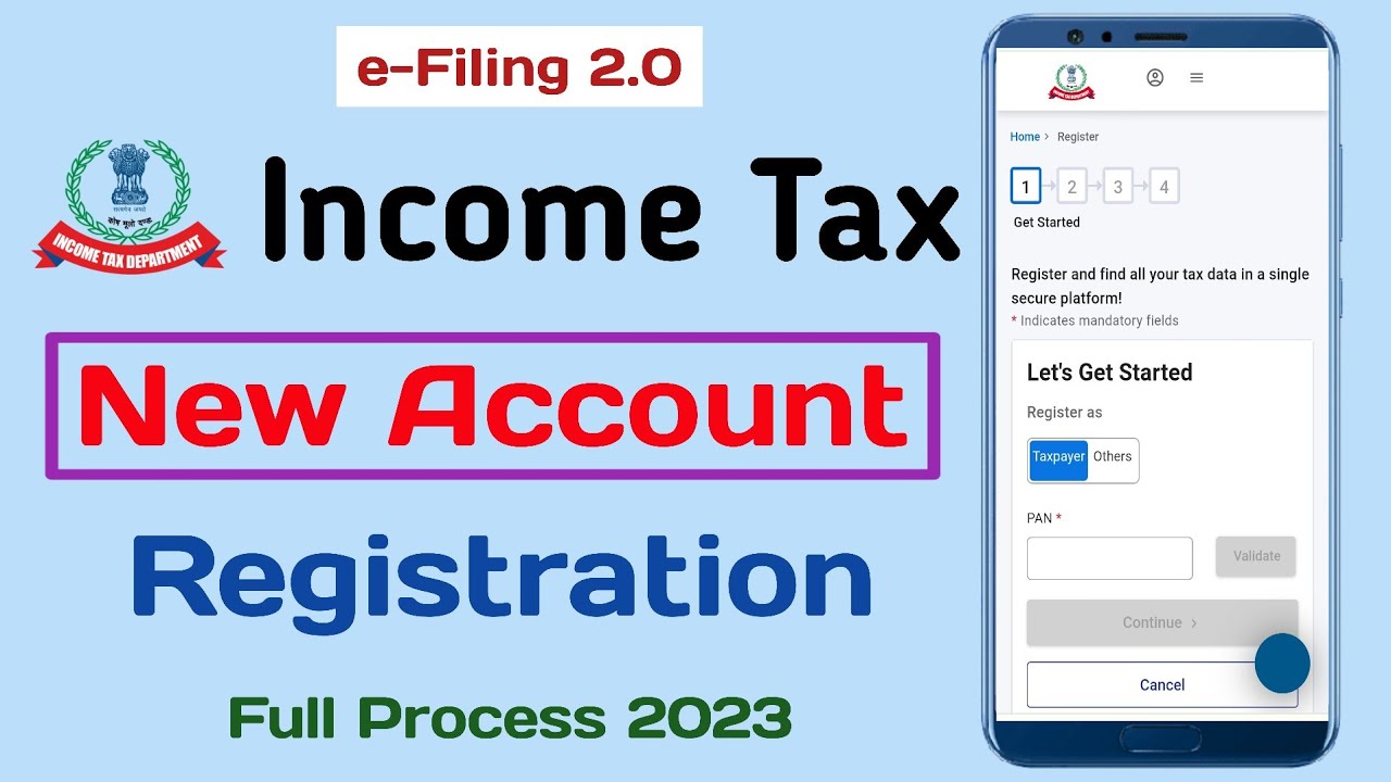 Income Tax Account Kaise Banaye | How To Register e-filing income tax ...