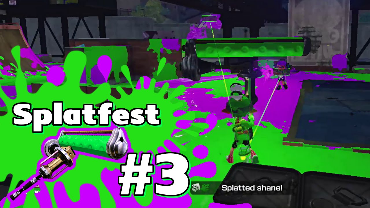 Splatoon - Splatfest with the Dynamo Roller #3 - YouTube